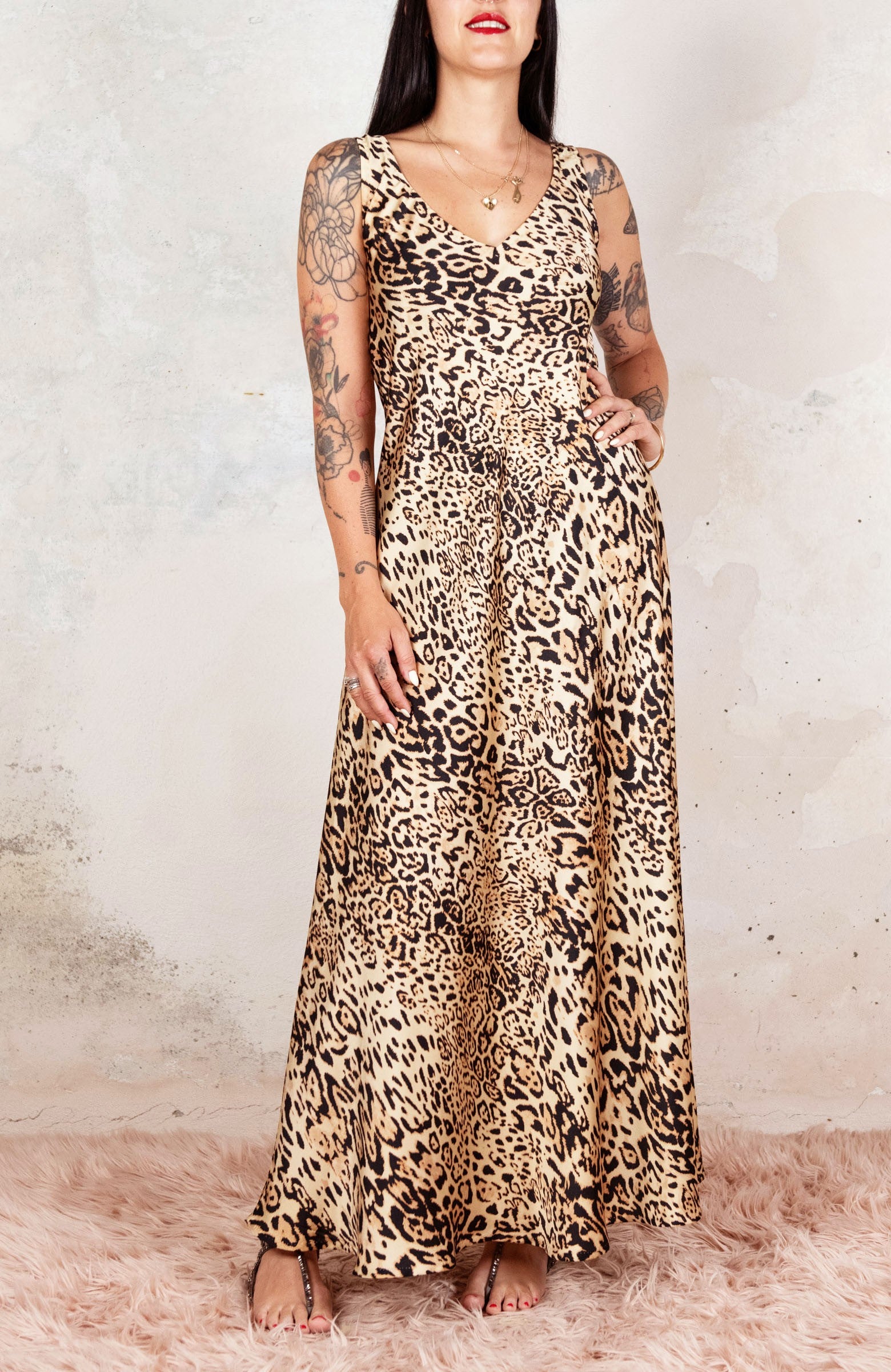 ANIMALIER LONG PERFECTO DRESS – Raptus & Rose