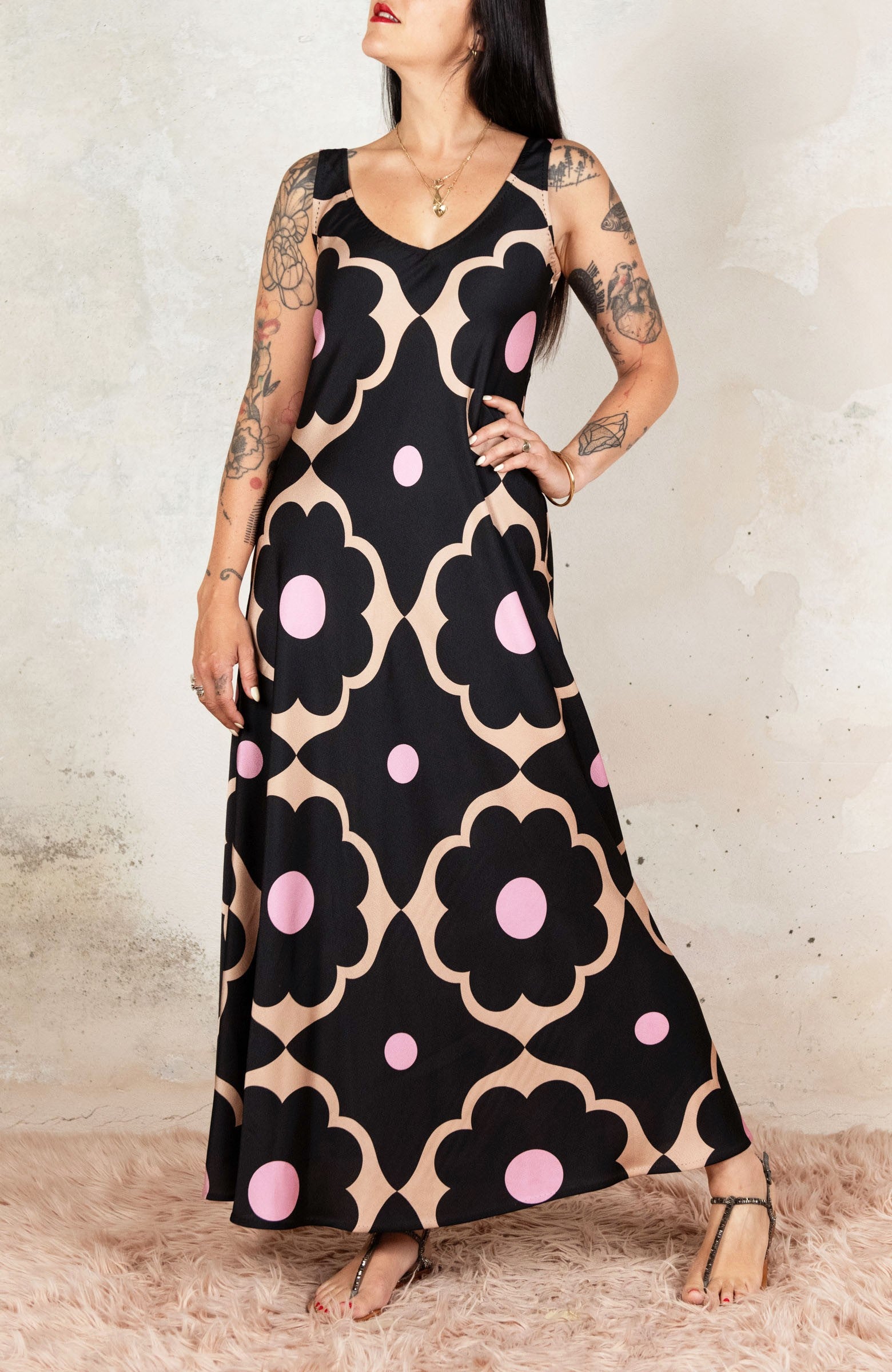 LONG PERFECTO DRESS JAPAN BLOOM – Raptus & Rose